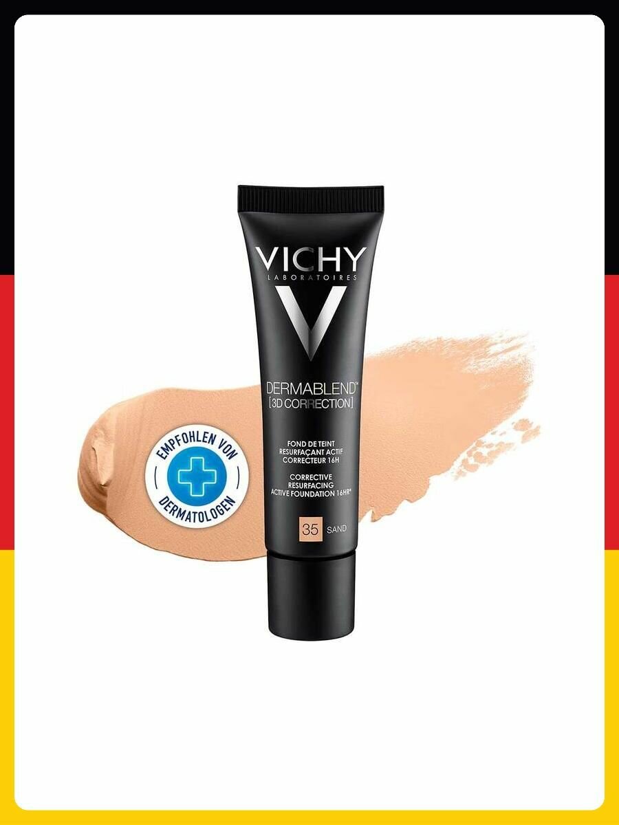 Тональный крем Vichy Dermablend 3D Correction Make-Up 35 Sand, 30 ml
