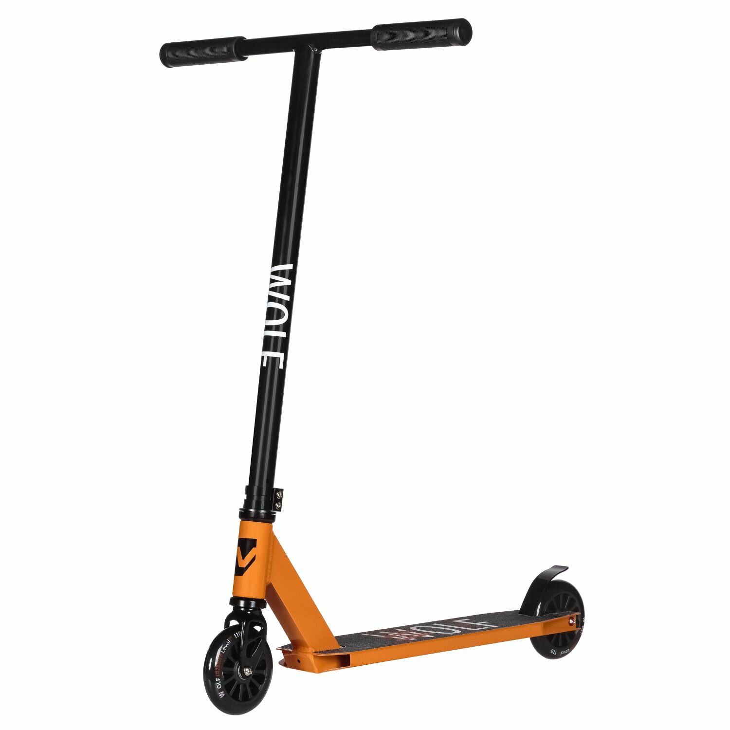 Самокат трюковый Novatrack Wolf 20 (2025), 110 мм, оранжевый