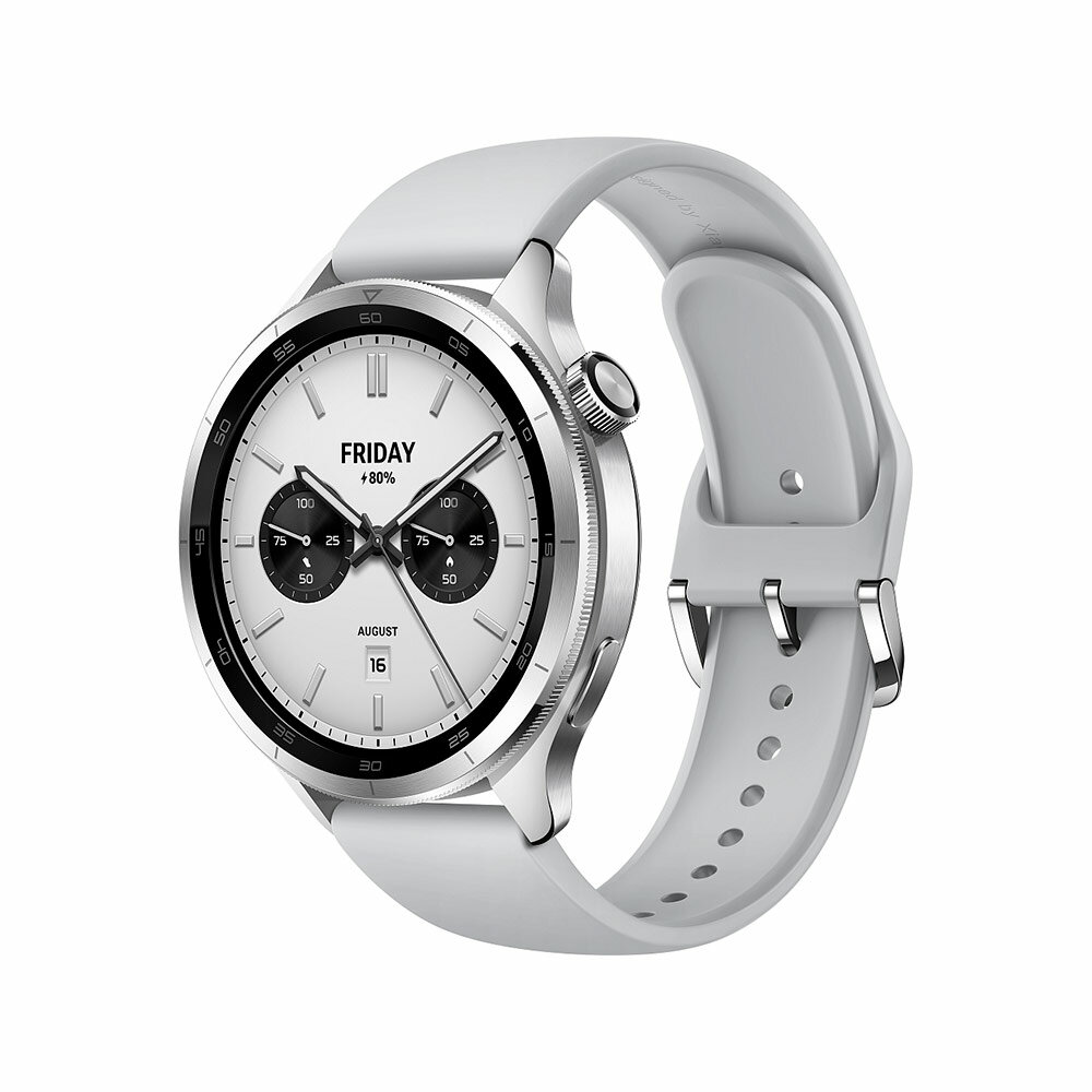 Умные часы Xiaomi Watch S4, Silver (Серебро), AMOLED, 1.43", 466x466, Android/iOS, 2025, RU