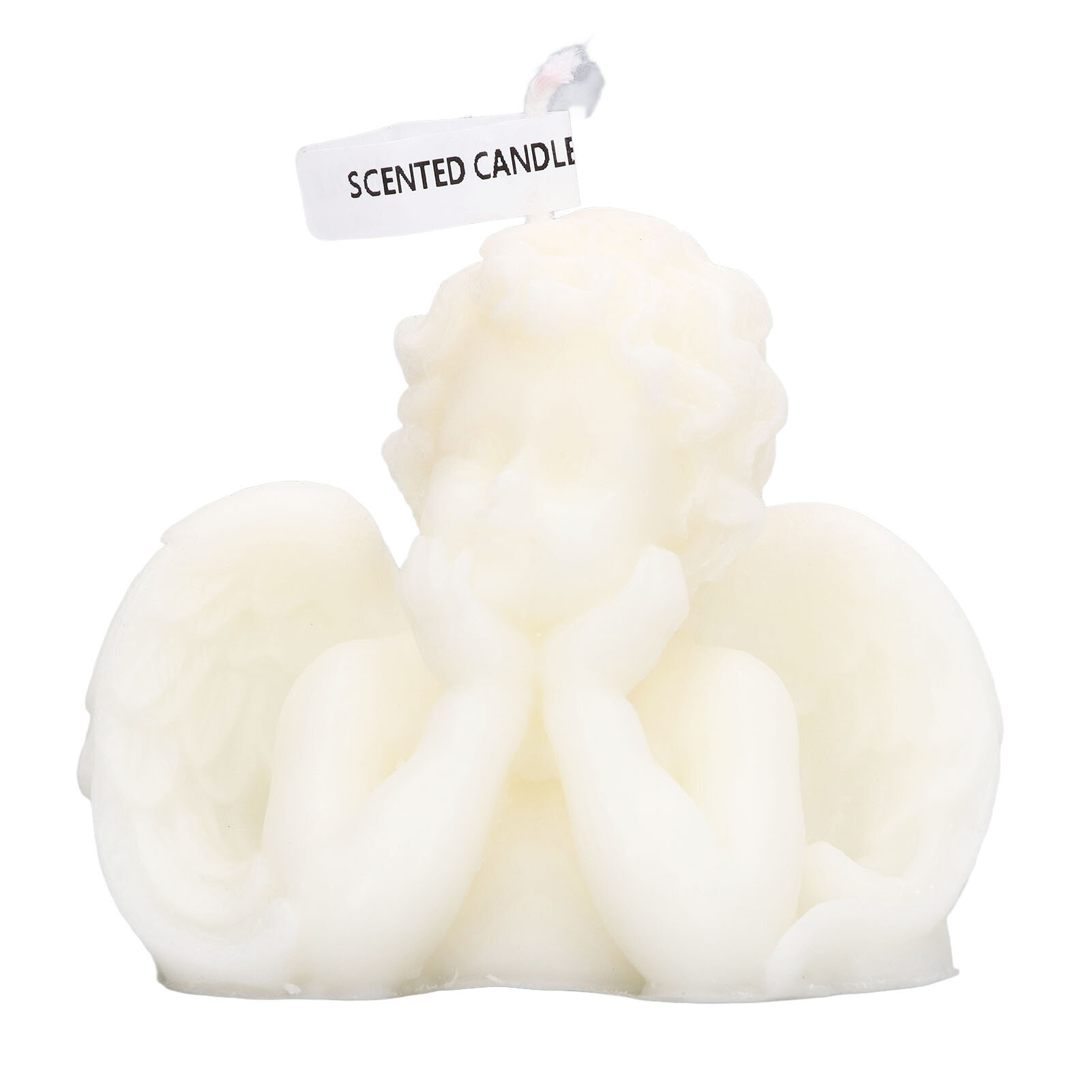 Ароматизированные соевые свечи Angel Candles, милые декоративные свечи для дома, спальни, ванной комнаты, свадьбы, Two Hand On Cheek, белые.