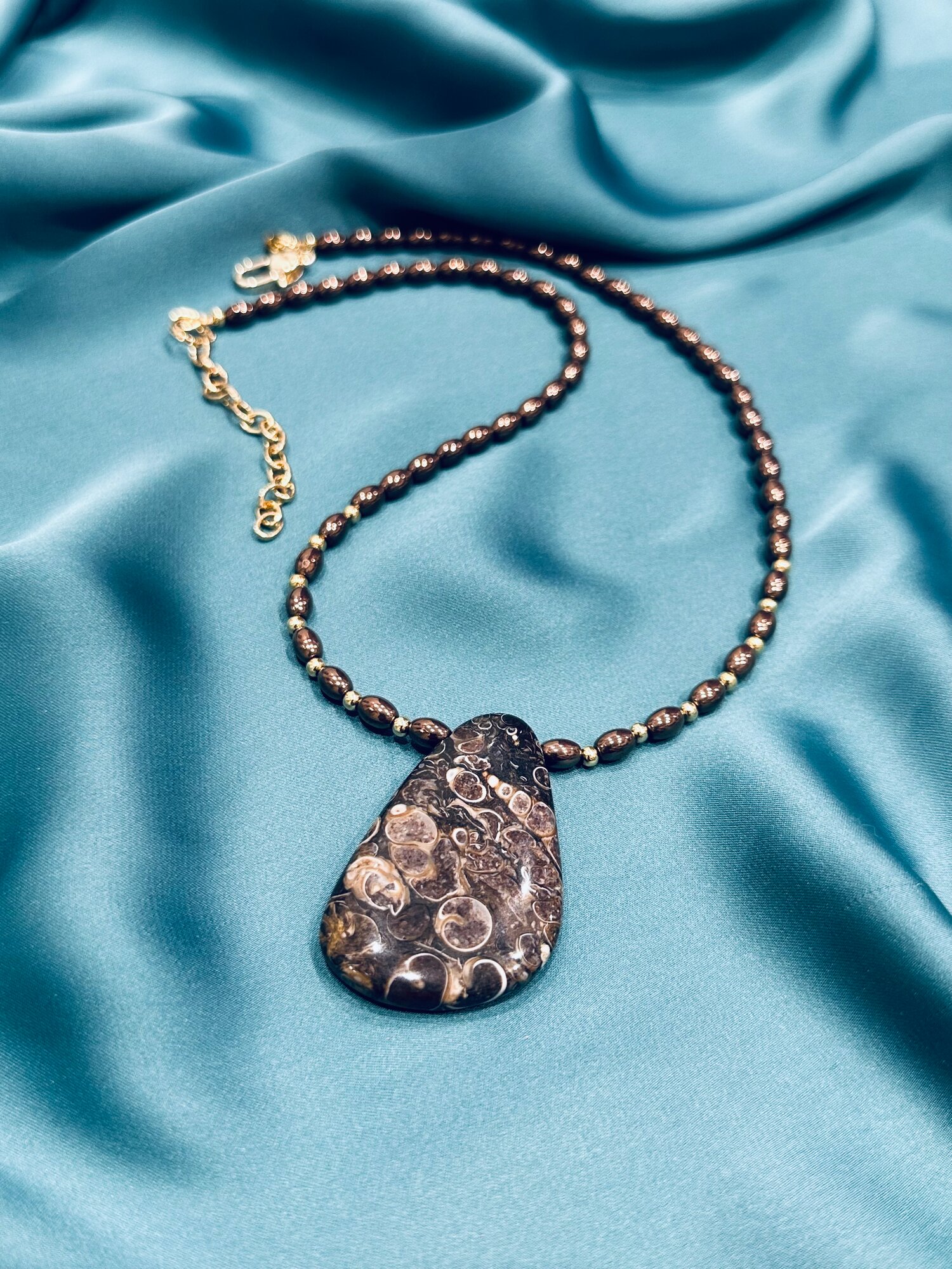 Колье Jewellery by Marina Orlova, гематит, агат