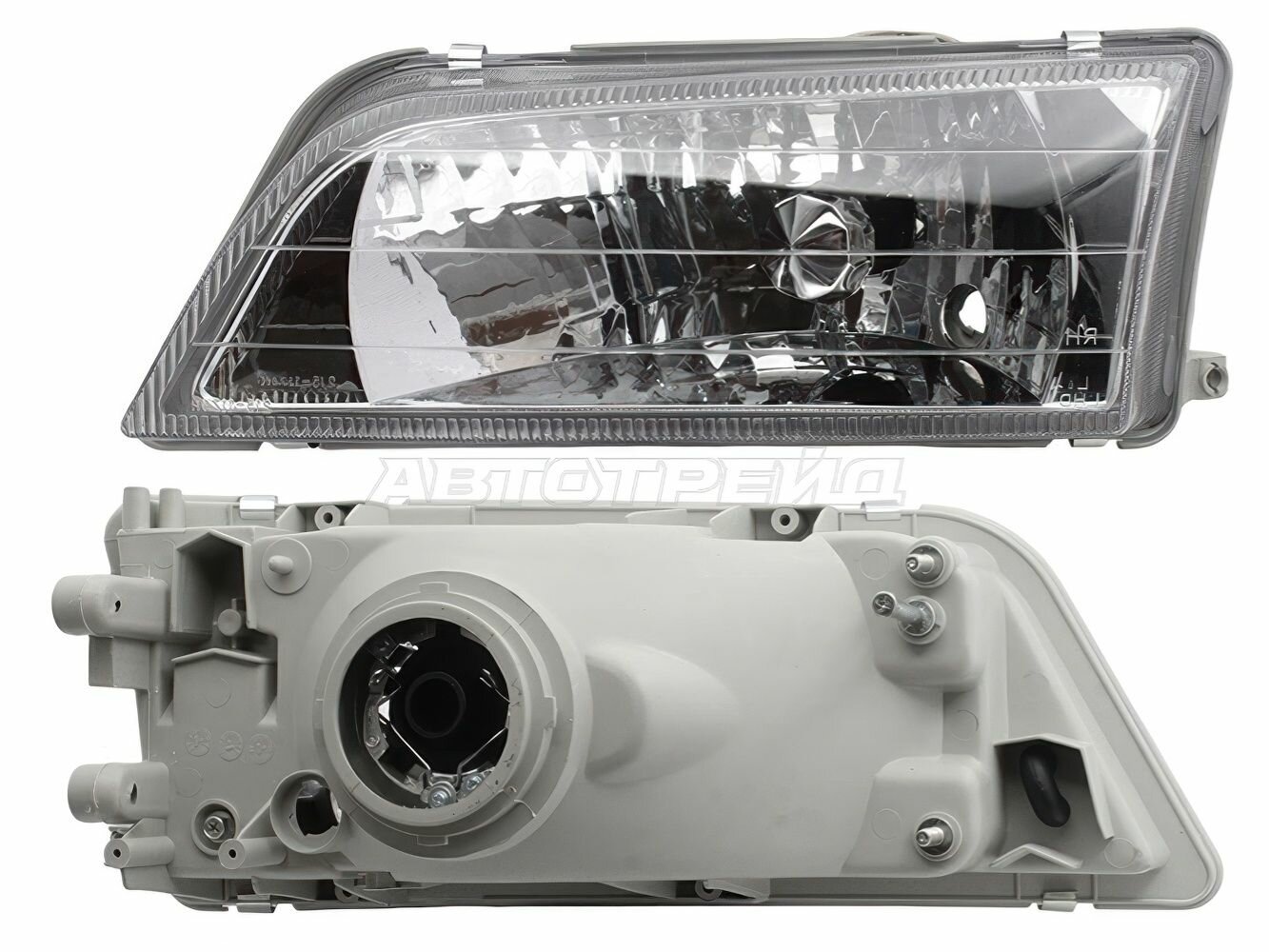Фара левая, хрусталь разделенная для Ниссан Максима арт ST2151174L SAT