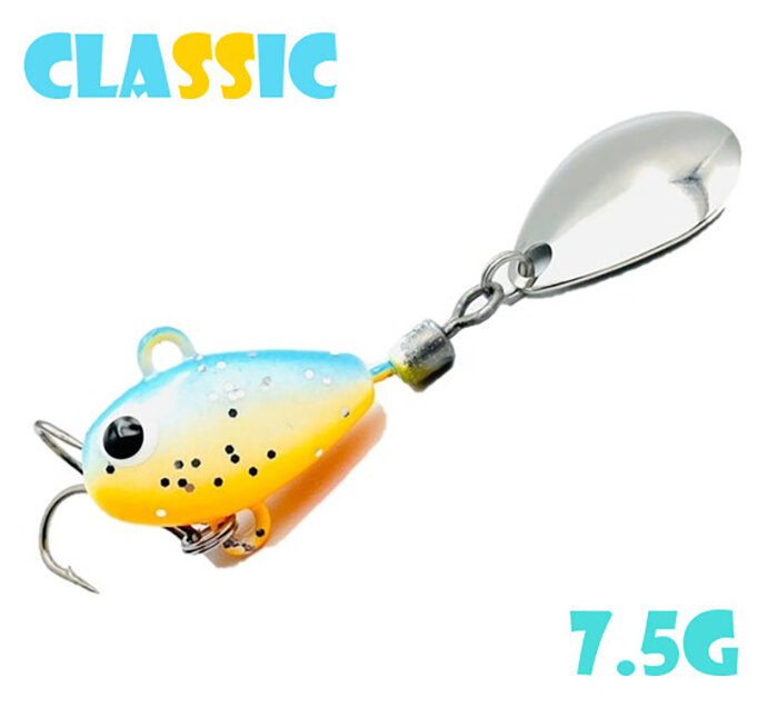 Блесна Тейл-Спиннер для рыбалки Uf-Studio Hurricane 7.5g #Classic