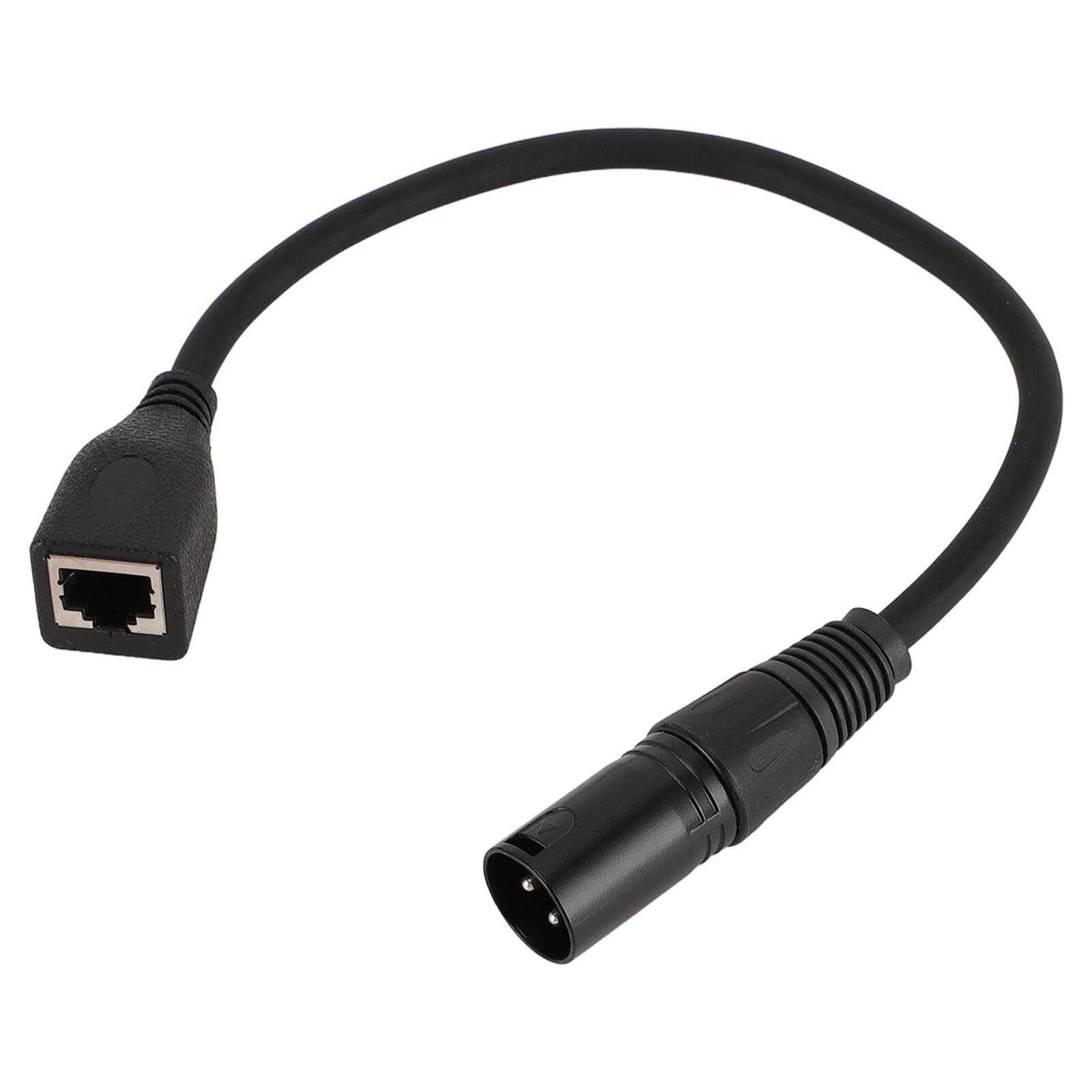 Кабель-адаптер с 3-контактным разъемом XLR «папа» — RJ45 «мама», разъемом Ethernet из бескислородной меди (OFC) для контроллеров DMX CON, серии Stage Studio, 11,8 дюймов.
