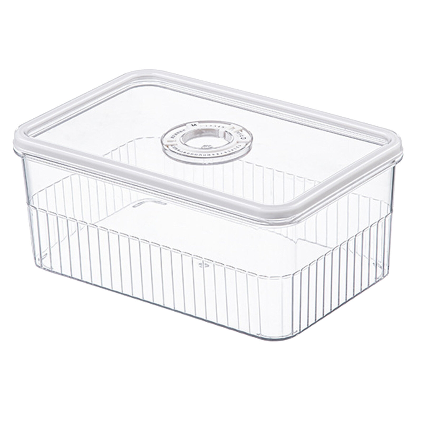 Корбала для хранения холодильника с крышками Пластиковые прозрачные герметичные холодильники пищевые контейнеры для фруктов овощи m