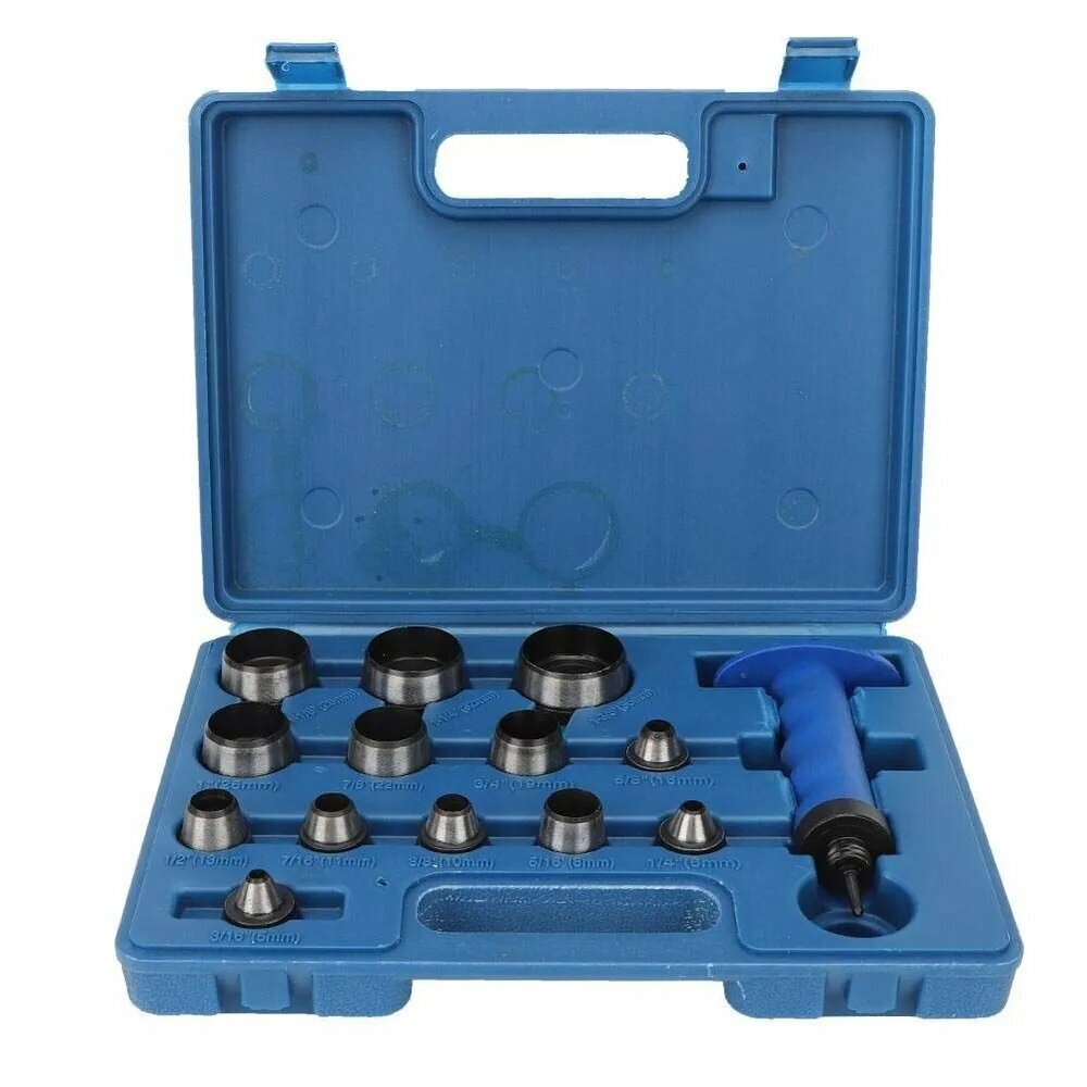 Набор просечек 14 пр. 5-35мм пробойники 37142