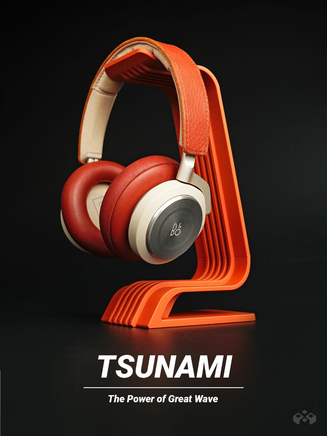 Подставка для наушников Tsunami, цвет Оранжевый