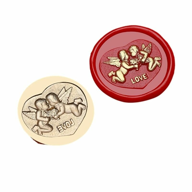 Бронзовая голова тюленя огненной краской из серии "День святого Валентина" - Благословение Купидона