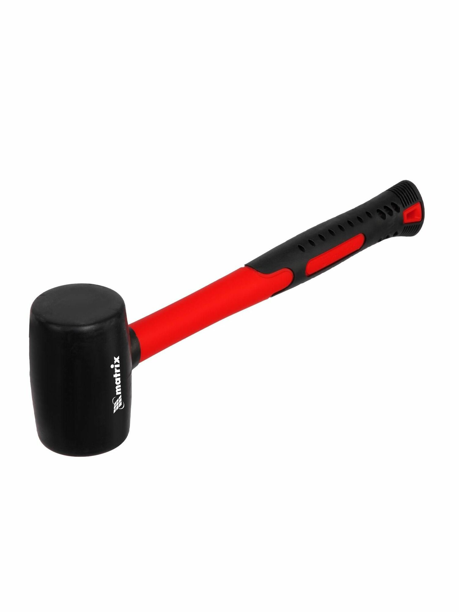 Киянка резиновая, 225 г, черная резина, фибергласовая рукоятка Matrix 11175