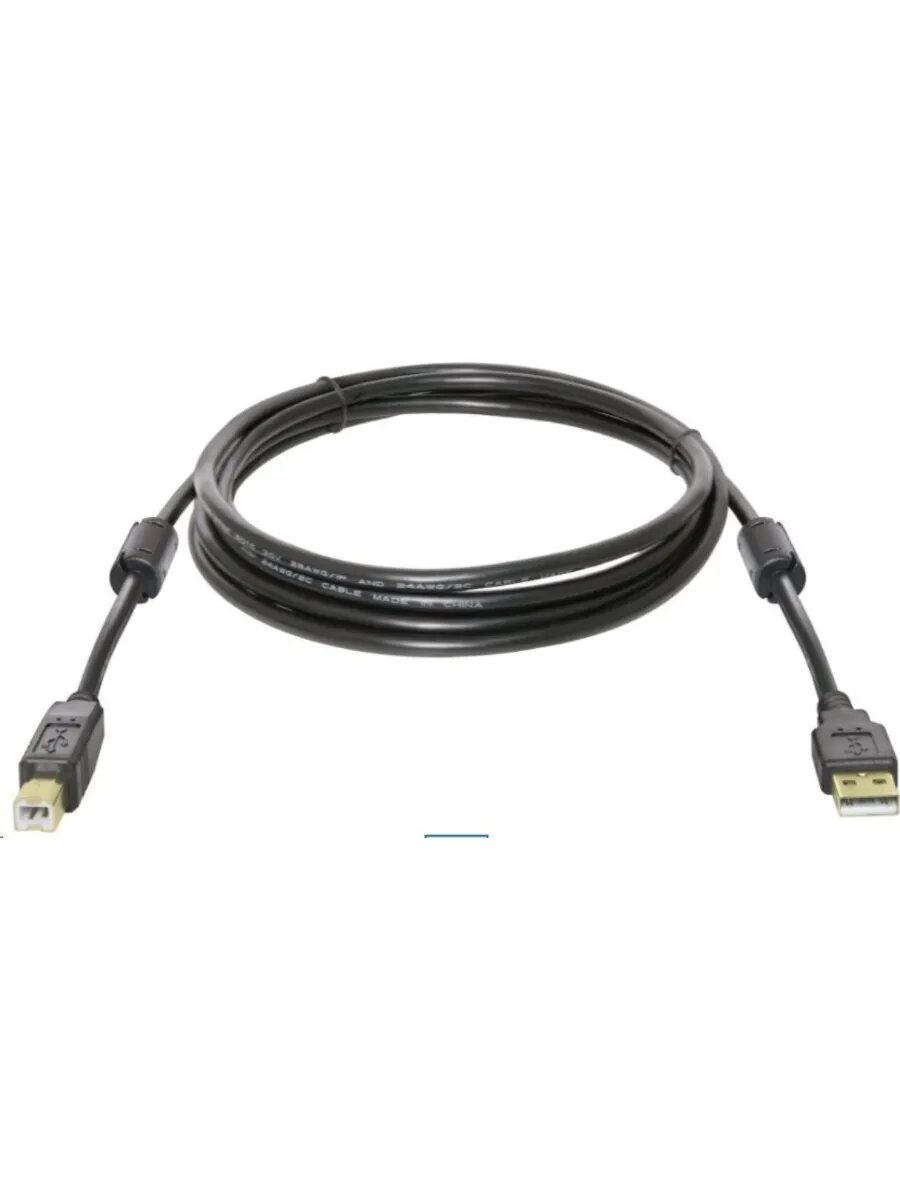 Кабель для устройств USB04-10PRO USB2.0 AM-BM, 3м Черный