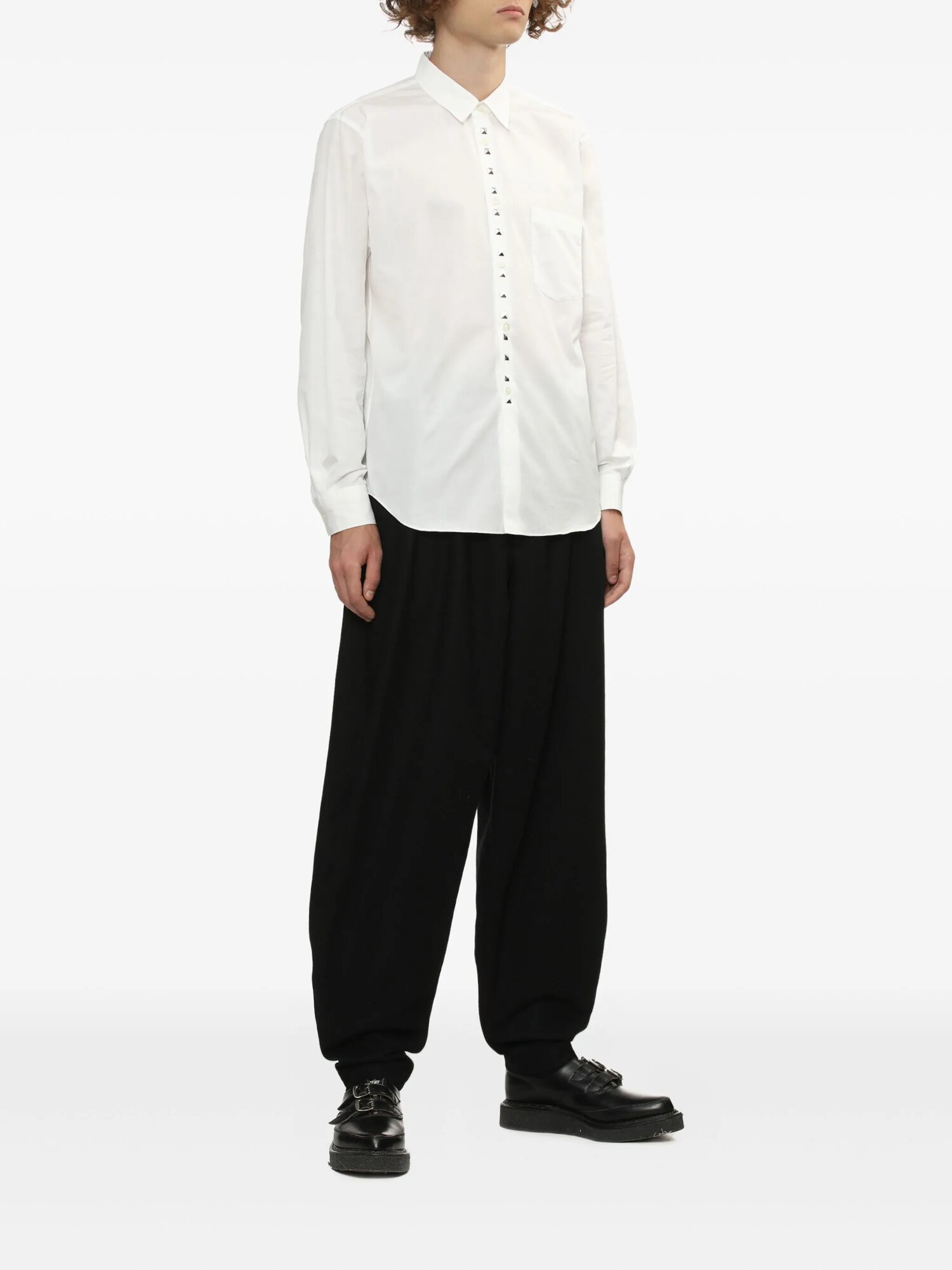 Рубашка BLACK COMME des GARCONS, размер XL, белый — фото 1