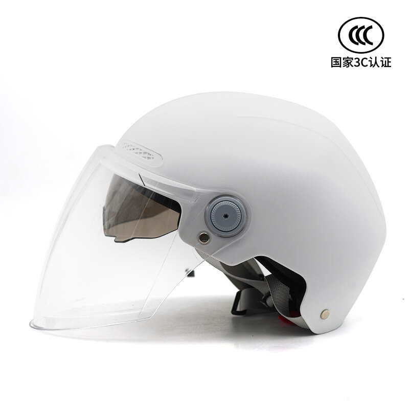 Шлем MAHAER, для электровелосипедов, с аккумулятором, белый, коричневый