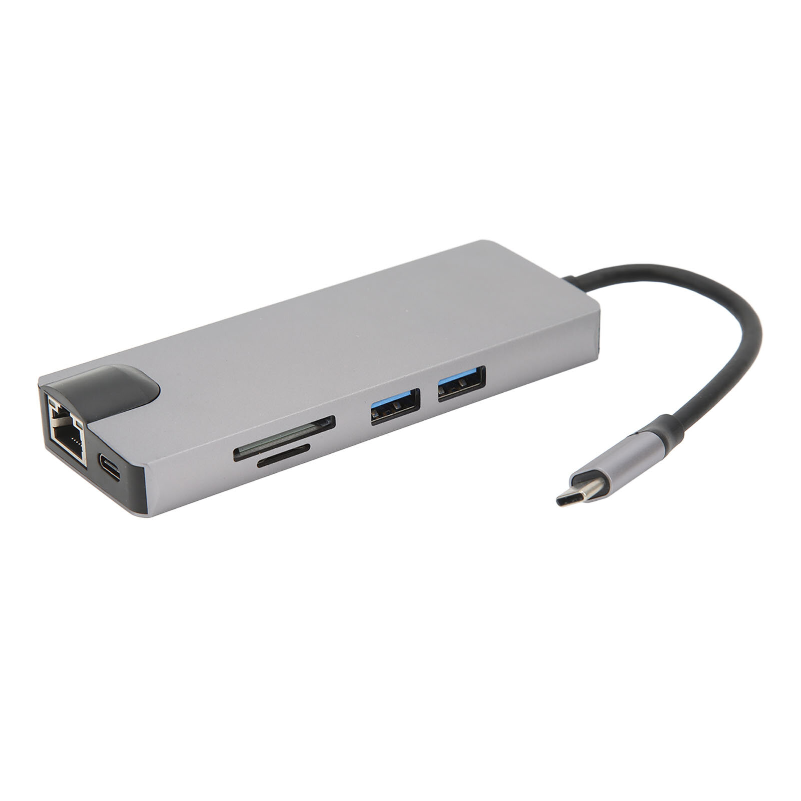 Многофункциональный адаптер 8 в 1 Type C на VGA, PD зарядка и USB 3.0 Hub для HD мультимедиа