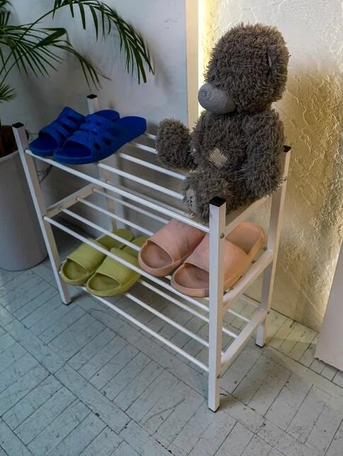 Обувница, этажерка для обуви в прихожую из металла