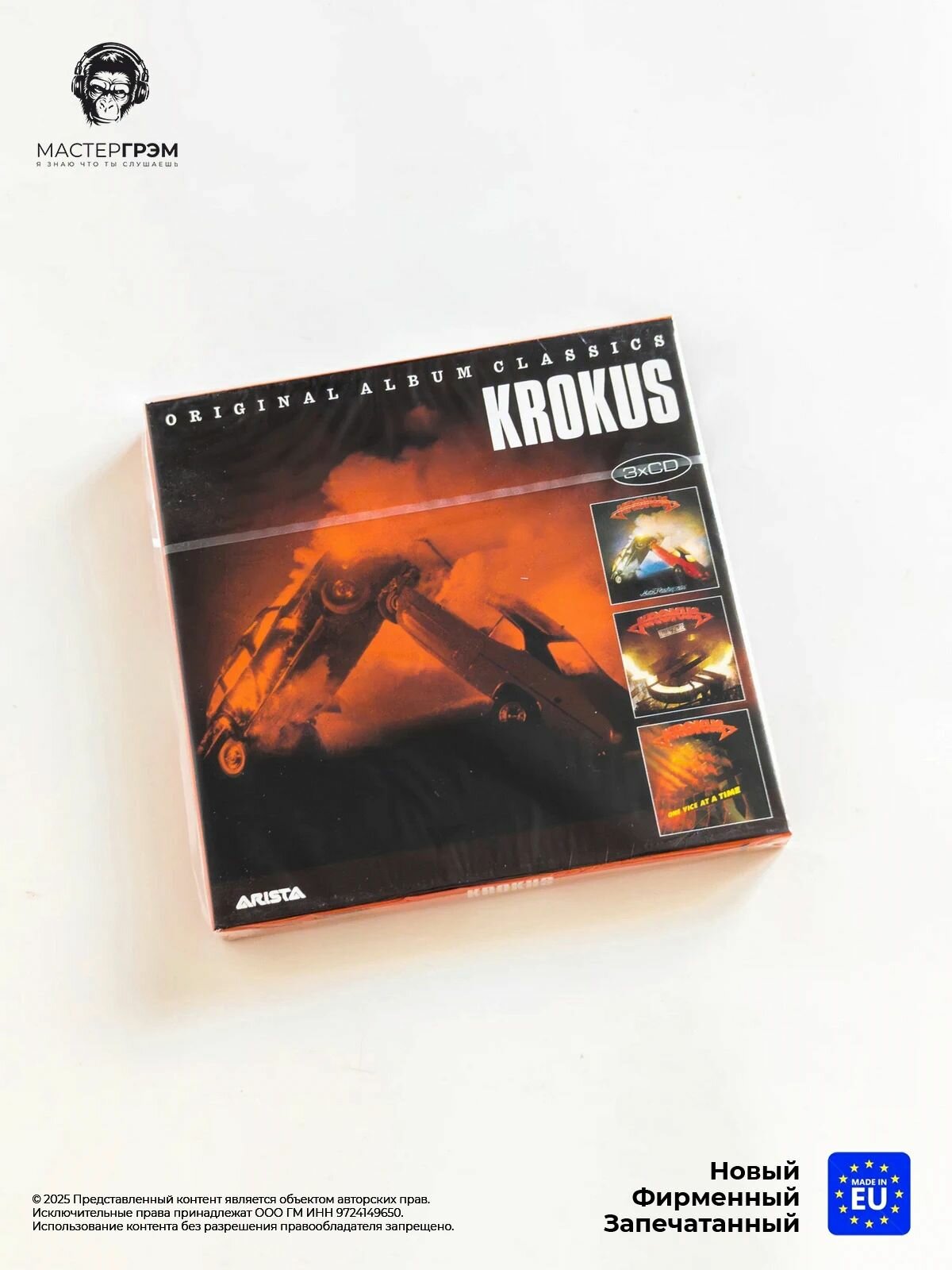 Krokus - Original Album Classics (3CD) 2012 Arista, Papersleeves In Case Фирменный аудио диск