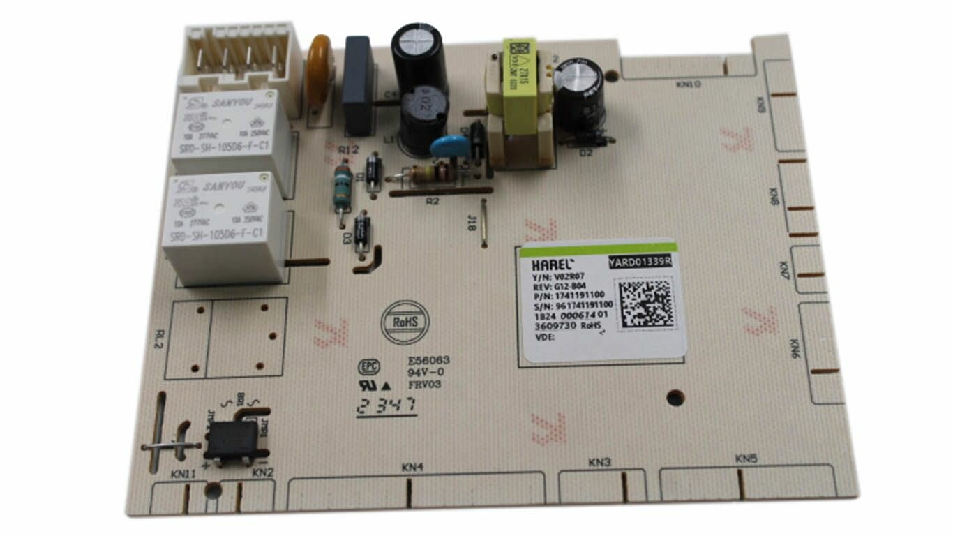 Модуль для посудомоечных машин Beko 1741191100 (информация на плате: V02R07, G12-B04, информация на корпусе: 1510150005,1510159015, 7637008335, E1027601)