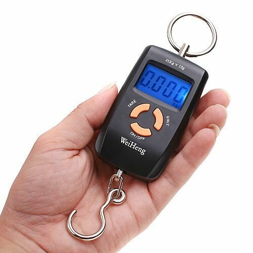 Электронные весы-безмен для рыбалки до 45 кг