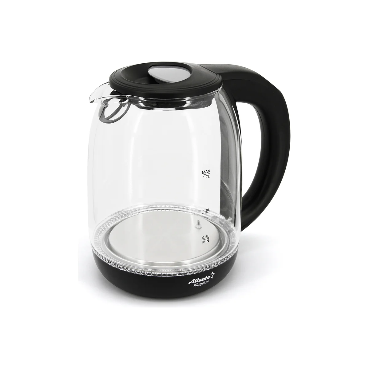 Чайник электрический ATLANTA ATH-2532 стекло черный