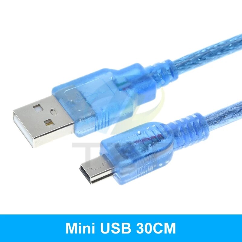 USB-кабель 30 см для Arduino синий TZT 3pcs, MINI USB Cable