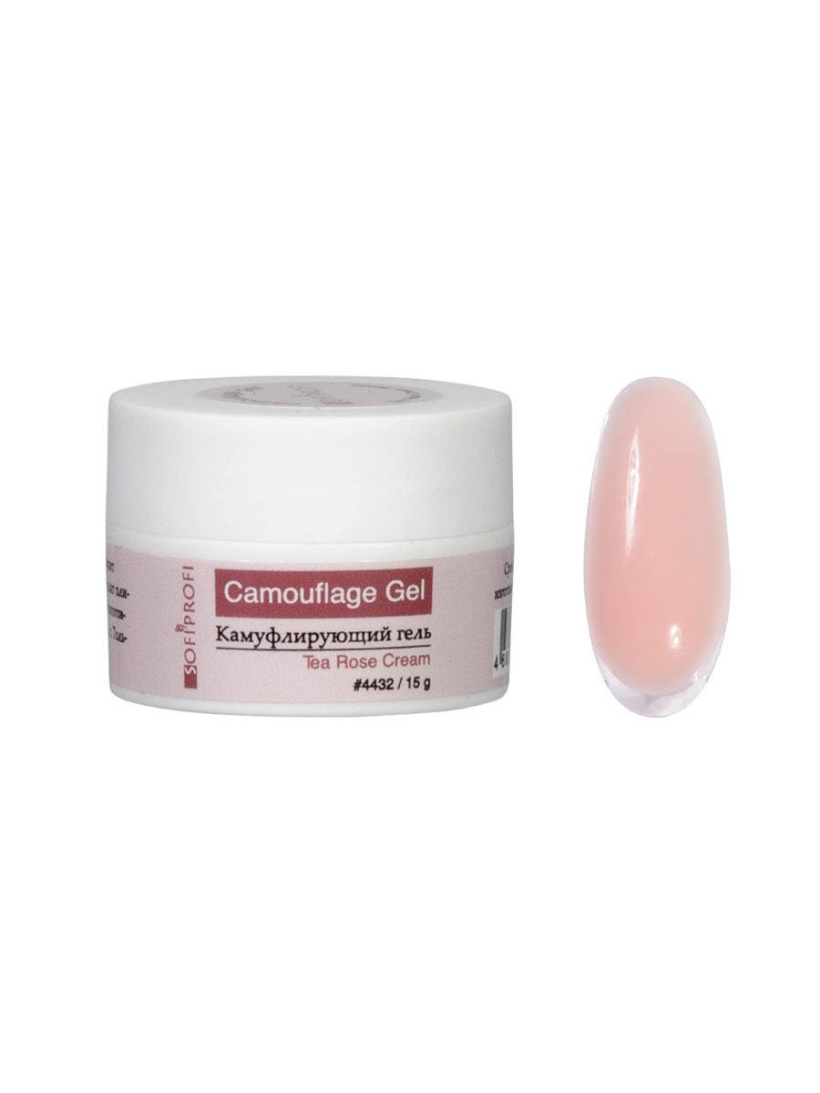 Гель камуфлирующий для ногтей Tea Rose Cream Sofiprofi Camouflage Gel Tea Rose Cream, 50 мл