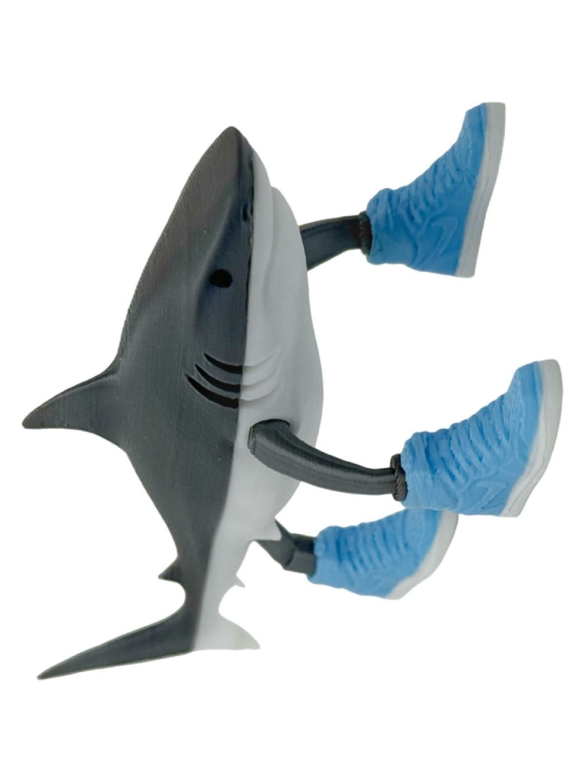 Абстрактная фигурка Акулы, 3D Итальянская тема Brainrot Tung Tung Sahur, Настольные декоры в подарок