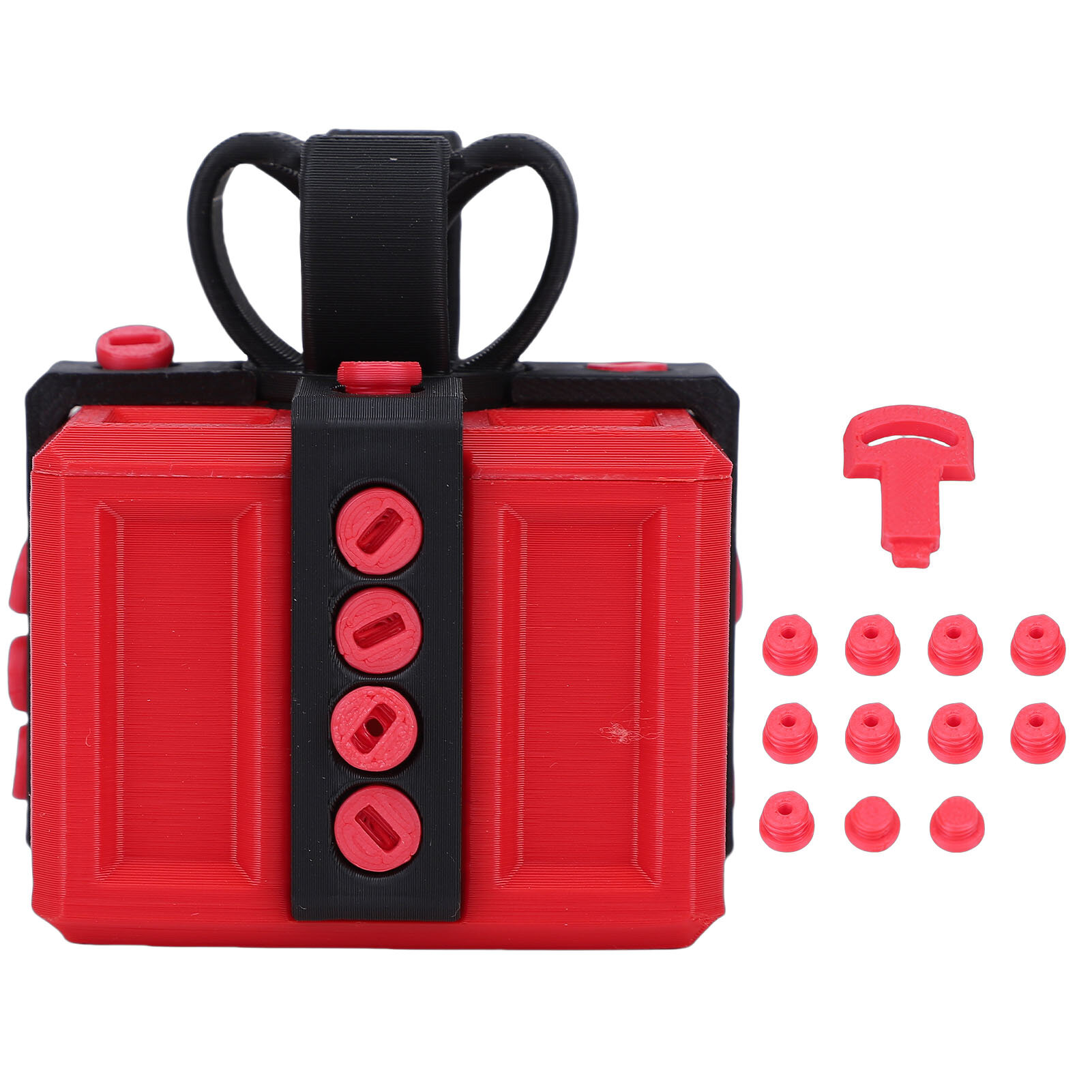 Раздражающая подарочная коробка, развивающая игрушка для самостоятельной печати, разборная коробка для подарка с винтами для детей, красная.