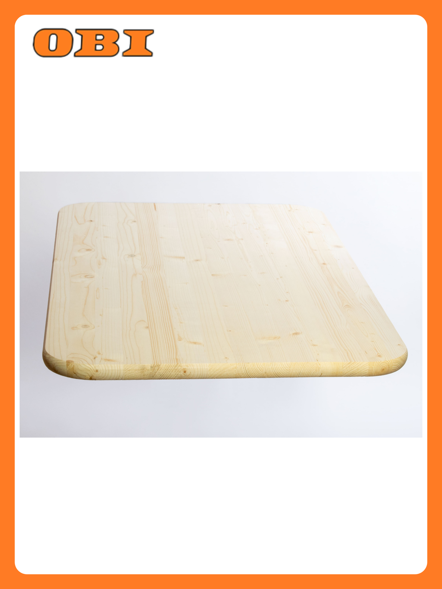 Столешница SidWood "Стандарт", массив дерева, овальная, 120х60х2.8 см