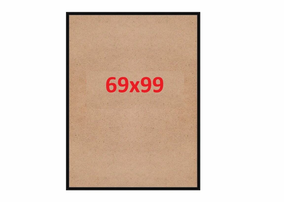Рамка алюминий 69*99 черный