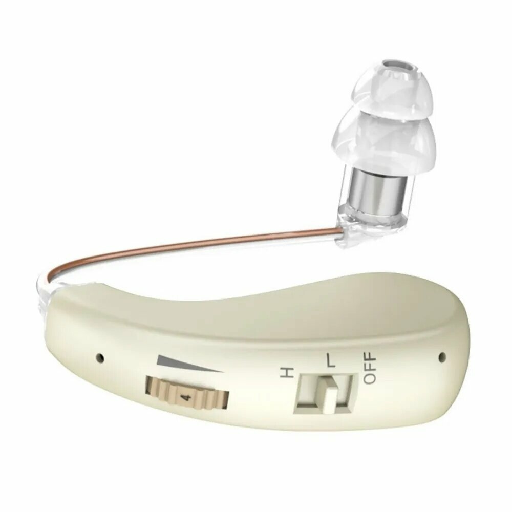 Невидимый цифровой перезаряжаемый слуховой аппарат, Цвет кожи