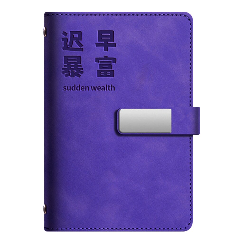 Кожаный планировщик бюджета с 90-страничным бюджетным листом, 6 обложек в виде колец, Многоразовый блокнот-органайзер для денег для планирования