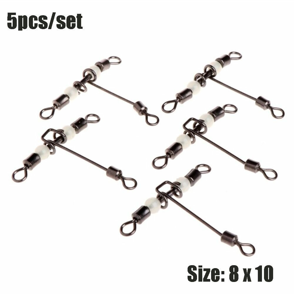 5pcs/lot Т-образные рыболовные вертлюги