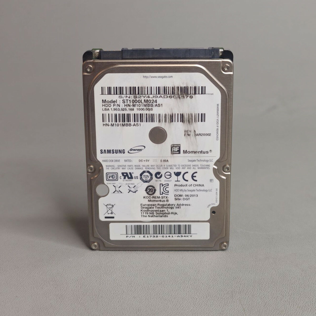 Жесткий диск Samsung 1Tb ST1000LM024