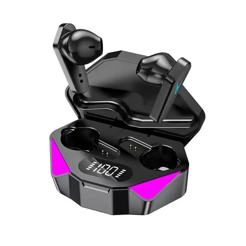 Наушники беспроводные TWS Bluetooth 5.3 для игр с низкой задержкой модель X15 черный цвет