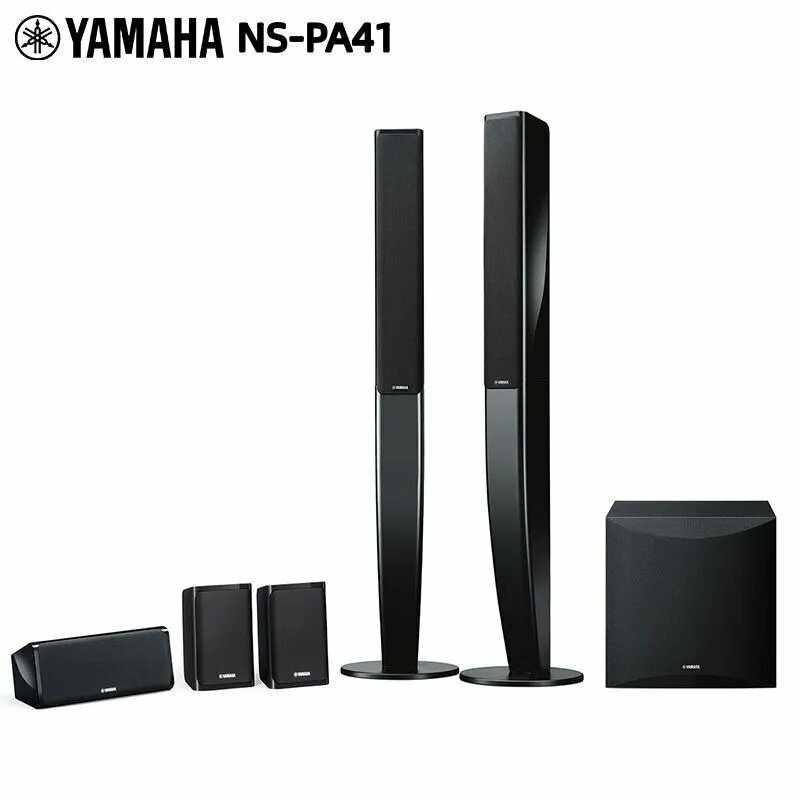 Домашний кинотеатр Yamaha NS-PA41 satellite audio 5.1-канальный, настенный, черный