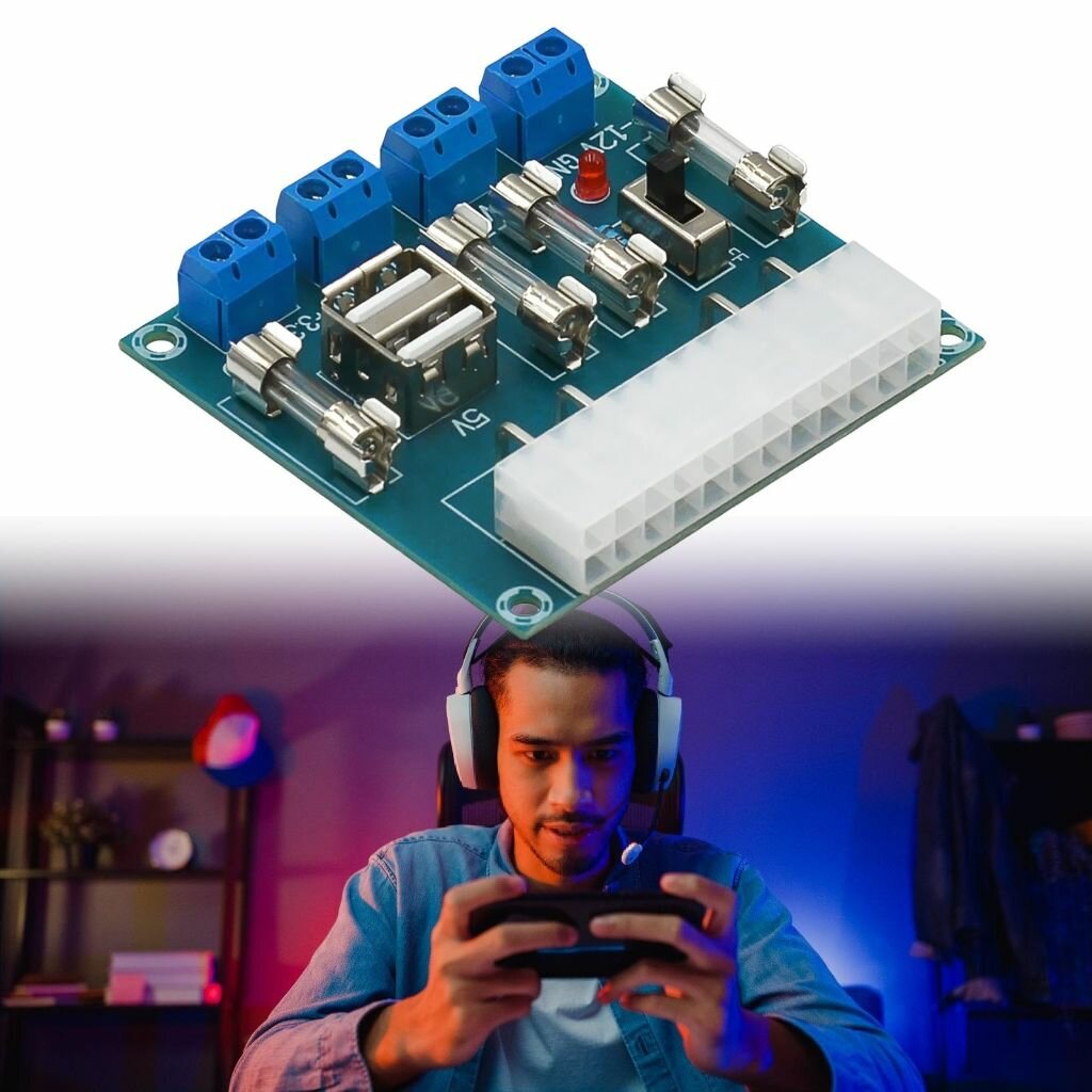 Плата преобразования настольного компьютера HU M28W ATX плата адаптера питания M28