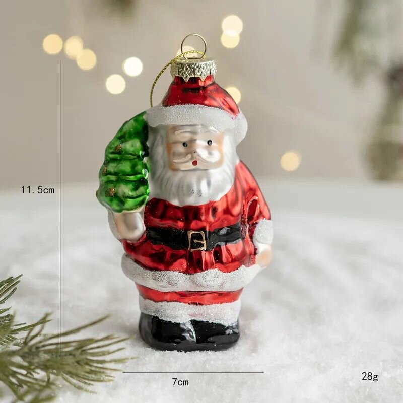 Елочная игрушка 10 см Животные Santa Claus 1 шт.