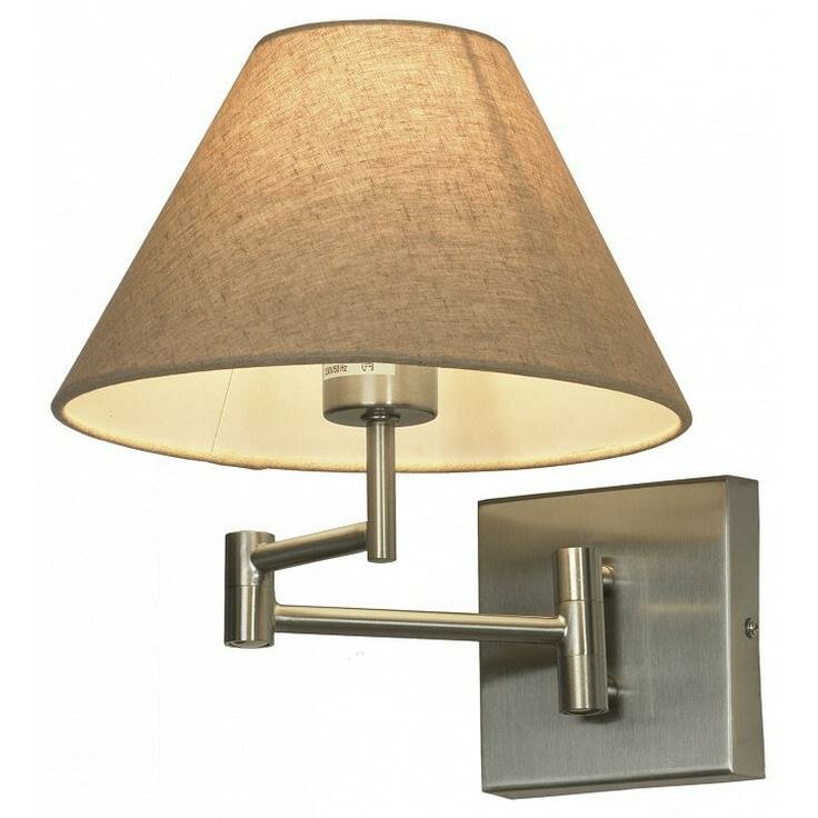 Бра Lussole LSP-854 LSP-8542 цвет никель На монтажной пластине Классический