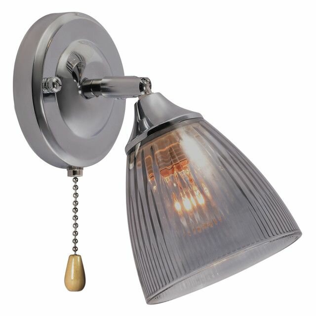 Бра Rivoli Francheska Б0068461, 1х60Вт Е27, дымчатый хром
