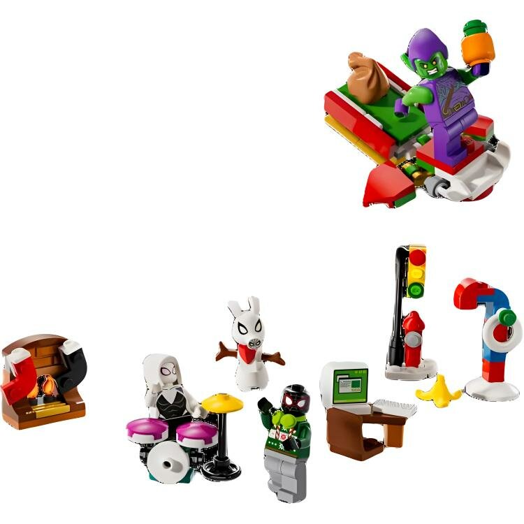 Конструктор унисекс LEGO Spider-Man Christmas Countdown Calendar 76293, Spider-Man 2024 Christmas Countdown Calendar