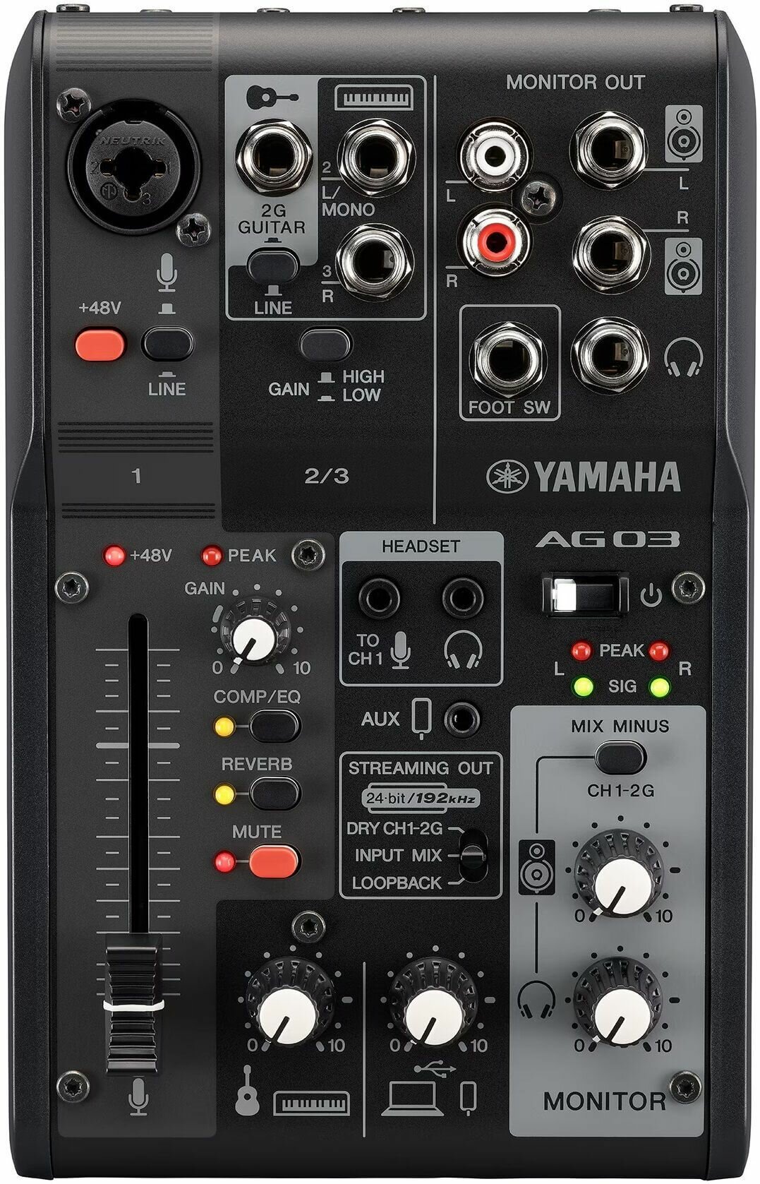 Микшерный пульт Yamaha AG03MK2 Black