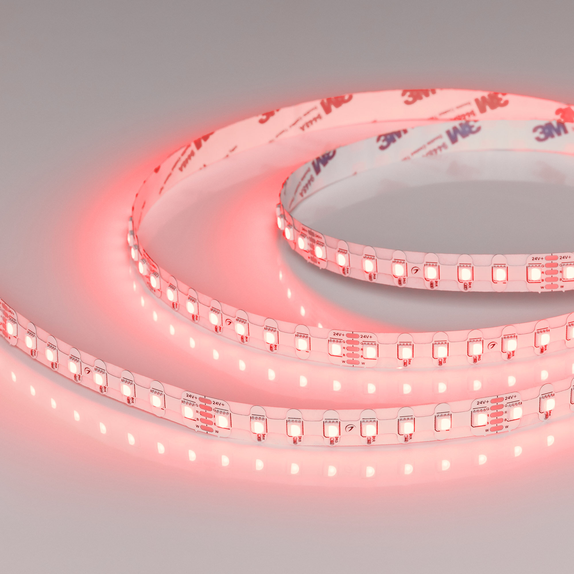 Лента светодиодная Arlight Лента герметичная RZ-NANO-H96-12mm 24V RGBW-White (12 W/m, IP54, 5m) (Arlight, CRI90), 5м
