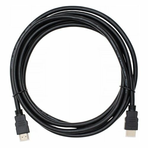 Кабель аудио-видео Cactus CS-HDMI.1.4-3, HDMI (m) - HDMI (m) , ver 1.4, 3м, GOLD, черный