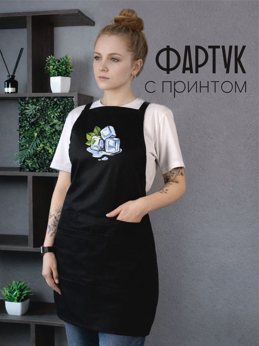 Фартук с принтом Лед и мята