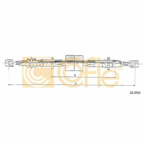 Трос сцепления Cofle 182053 для Mitsubishi L 200