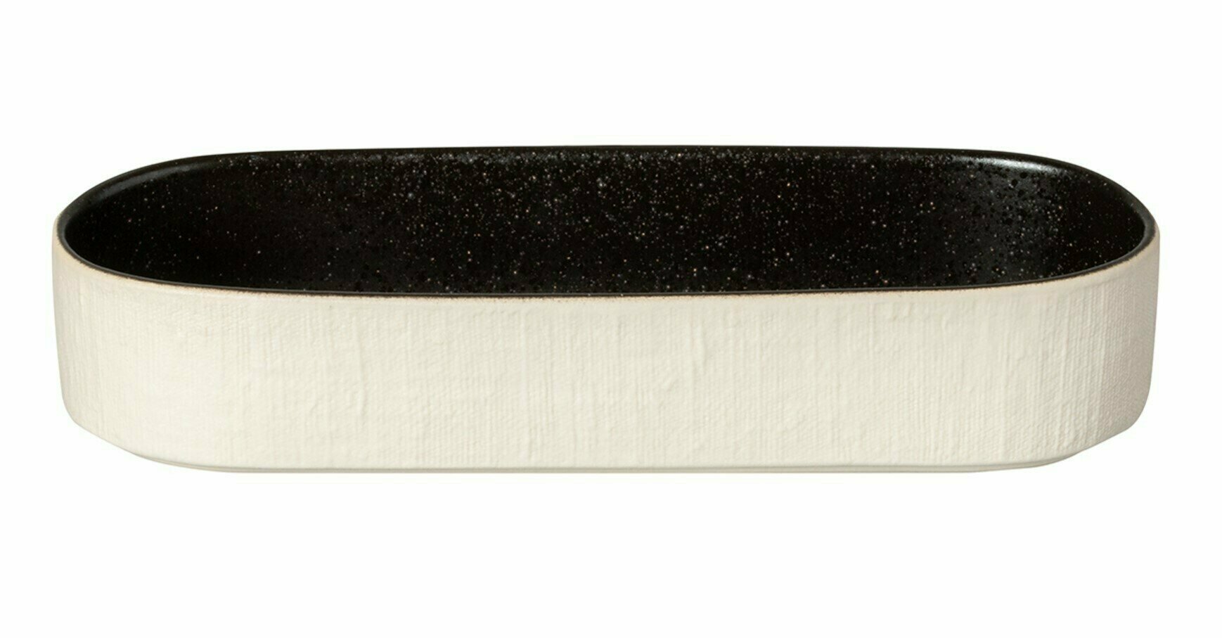 Блюдо глубокое COSTA NOVA Notos, 25 см, керамическое, бежево-чёрное (NSA251-00119A)