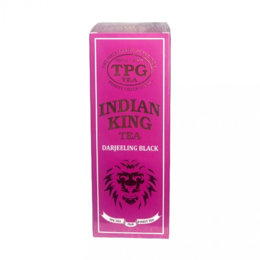 TPG tea INDIAN KING TEA Darjiling Black, Bharat Bazaar (Крупнолистовой черный ЧАЙ Даржилинг индийский король, Бхарат Базаар), 100 г.