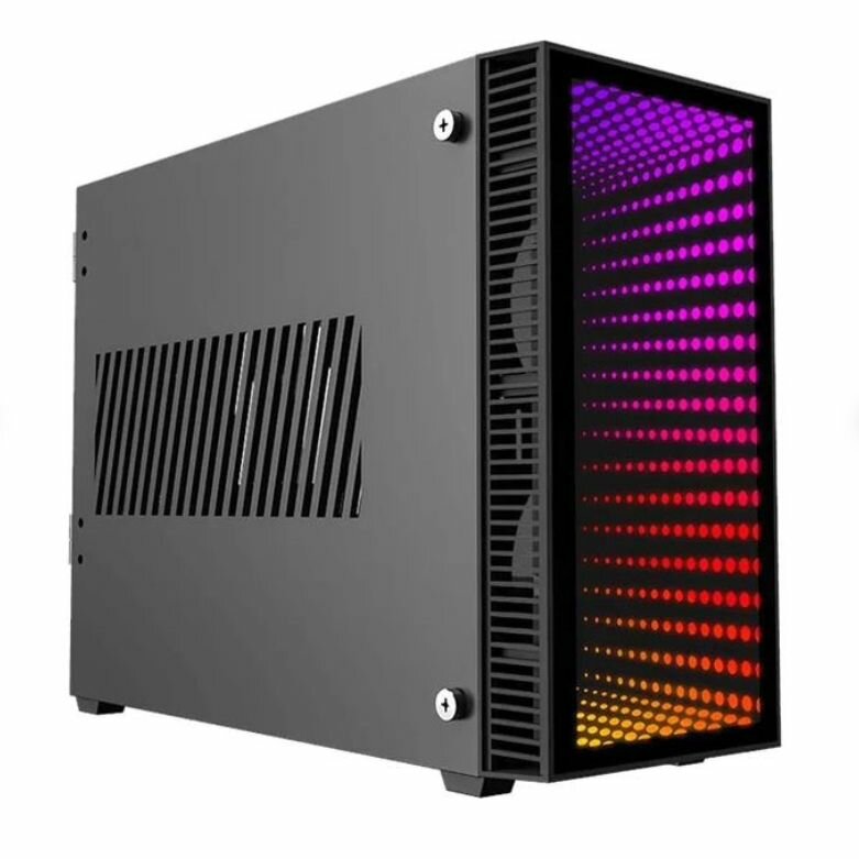 Компьютерный корпус GAMEMAX Abyss ITX (ABYSS ITX) черный - Mini Tower, Mini-ITX, 3.5 мм jack (микрофон/аудио)
