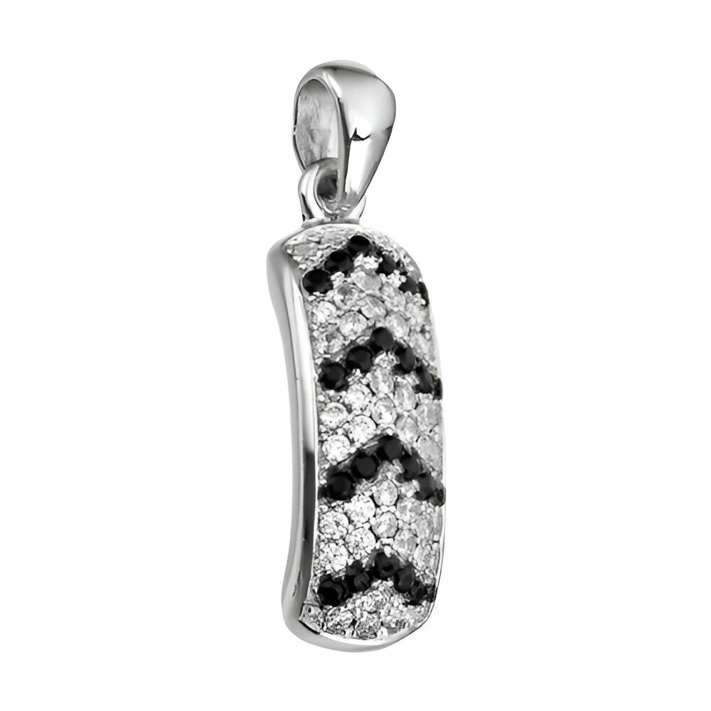Подвеска, серебро, 925 проба, родирование, фианит