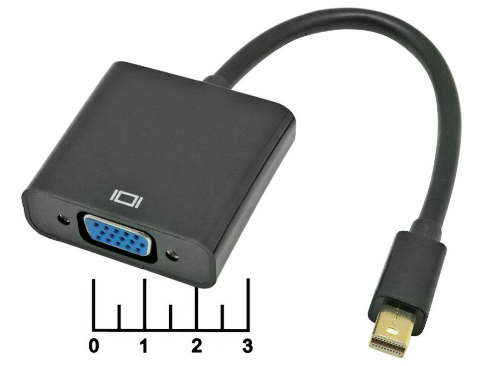 Переходник mini DisplayPort штекер/VGA 15pin гнездо 15см