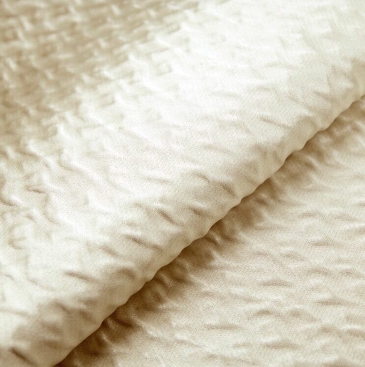 Портьеры "Celine", жаккард, непрозрачные, высота 260см, цвет слоновая кость, 2шт